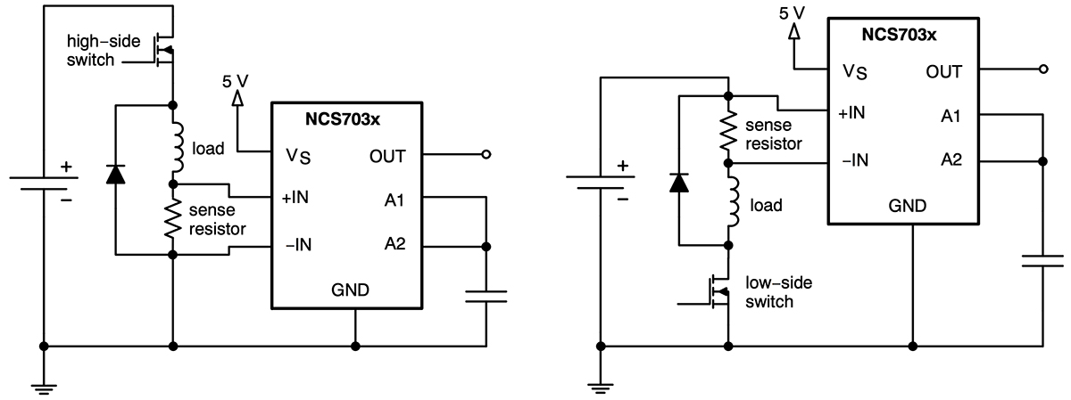 Amplifiers for High-Side Auto Current Sensing | DigiKey