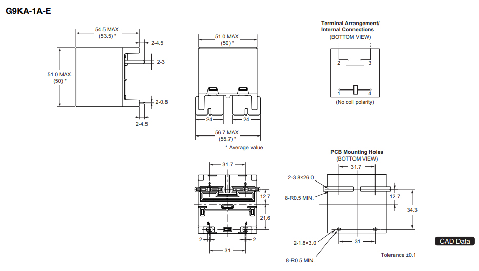 G9KA-E High-Power PCB Relay - Omron | DigiKey