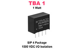 TBA 1 계열 1W DC/DC 컨버터 - Traco Power | DigiKey