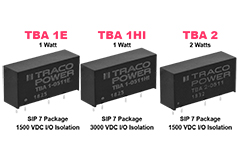 TBA 1E、TBA 1HI 和 TBA 2 系列 - Traco Power | DigiKey