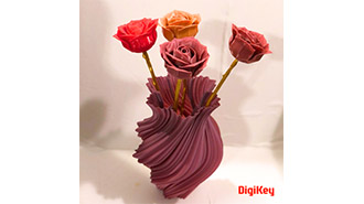 DIY 3D Printed Flowers & Vase for Valentine’s