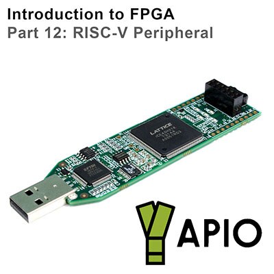 How to create a custom hardware peripheral for a RISC-V softcore processor in an FPGA