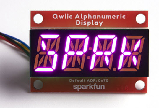 SparkFun Qwiic Alphanumeric Display Hookup Guide