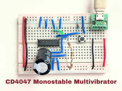 CD4047 in Monostable Multivibrator Mode