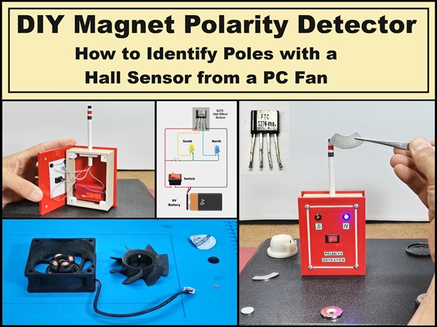 DIY Magnet Polarity Detector - How to Identify Poles with a Hall Sensor ...